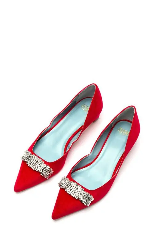 FRANCES VALENTINE Paula D'orsay Pump - Red