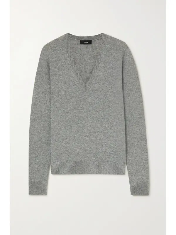 Theory Cashmere Sweater - Gray