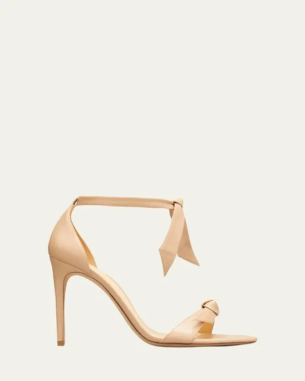 ALEXANDRE BIRMAN Clarita Bow-tie Leather Sandals