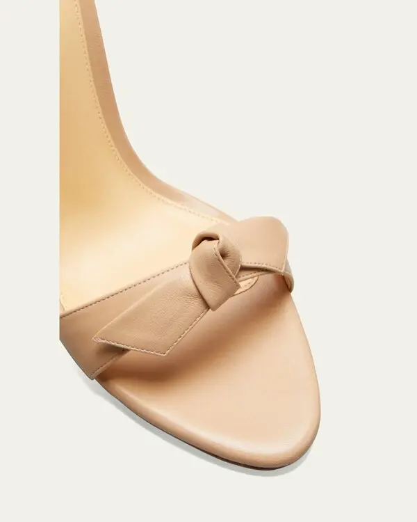 ALEXANDRE BIRMAN Clarita Bow-tie Leather Sandals