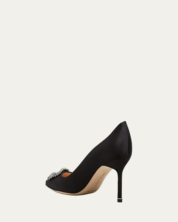 Manolo Blahnik Hangisi 70mm Pump - Flesh