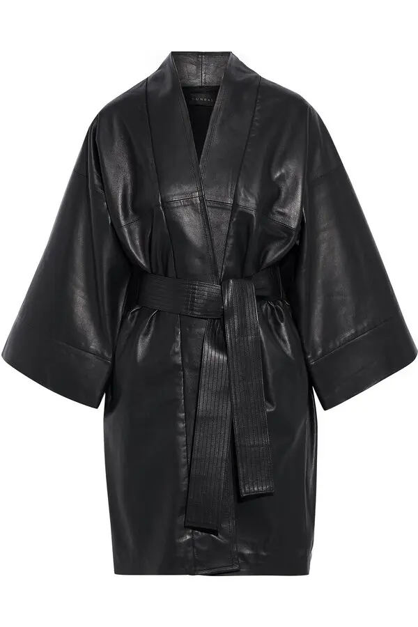 chinese dress ladies Faux Leather Kimono  Silvia erban