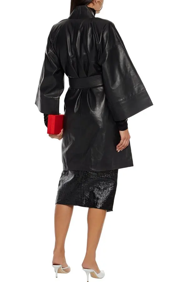 chinese dress ladies Vintage Black Silk Kimono Alexander McQueen Pink Satin Black Patent Le –  PauméLosAngeles