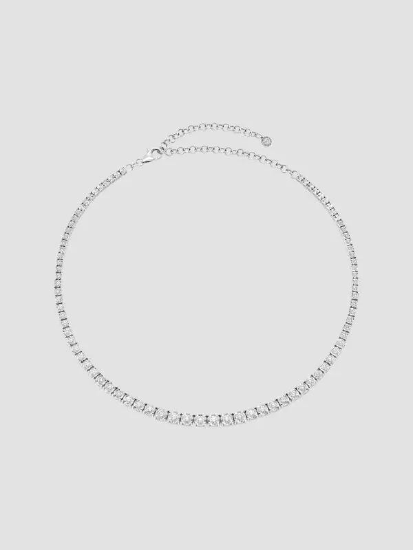 Saks Fifth Avenue Collection 14k & 4.39 Tcw Diamond Tennis Necklace - White