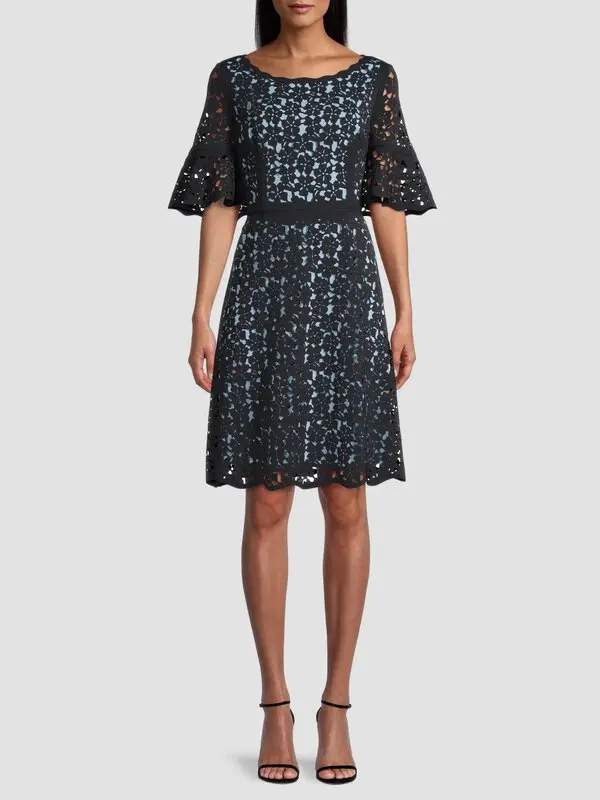 Shani Crepe Fit-&-flare Dress