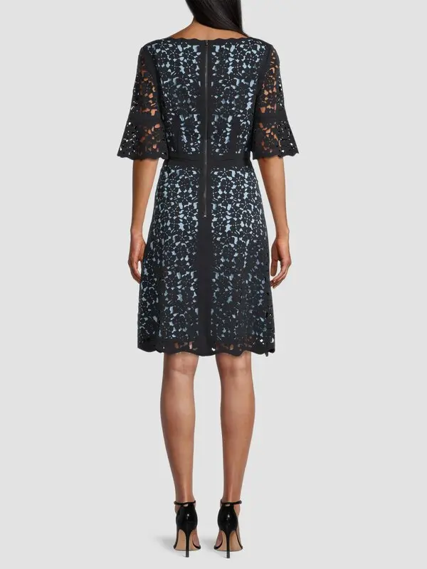 Shani Crepe Fit-&-flare Dress