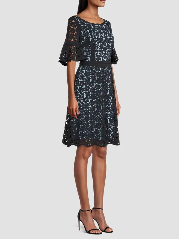 Shani Crepe Fit-&-flare Dress