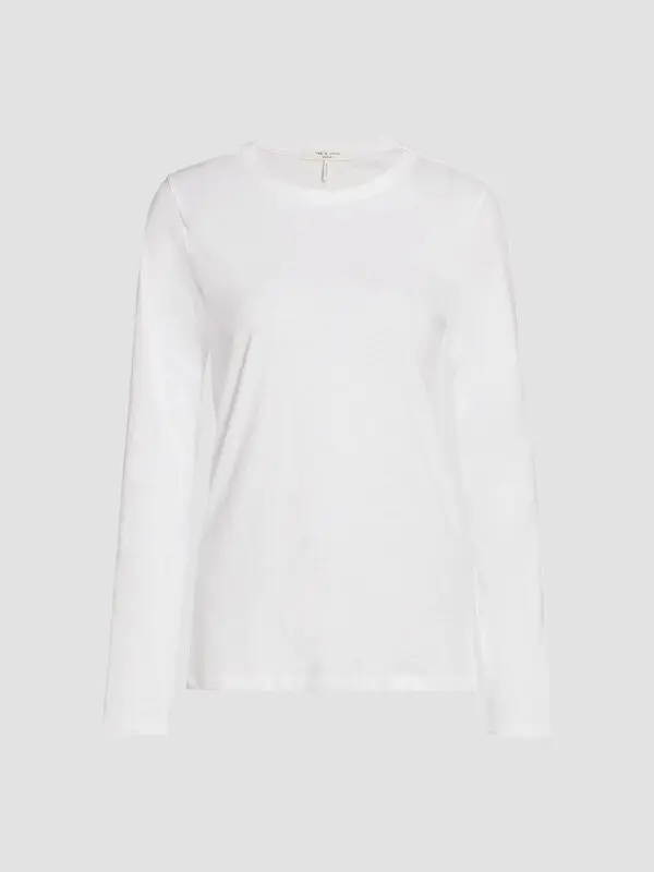 Rag & Bone Slubbed Long-sleeve Top - Bright White