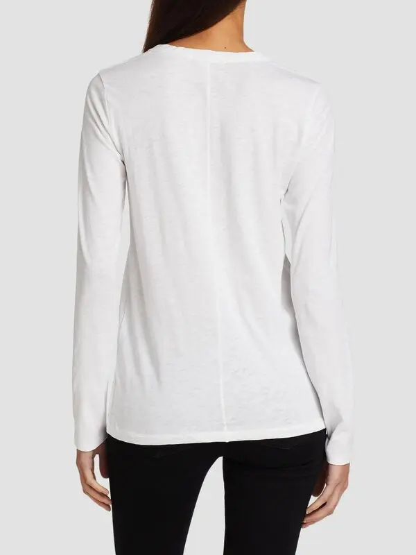 Rag & Bone Slubbed Long-sleeve Top - Bright White