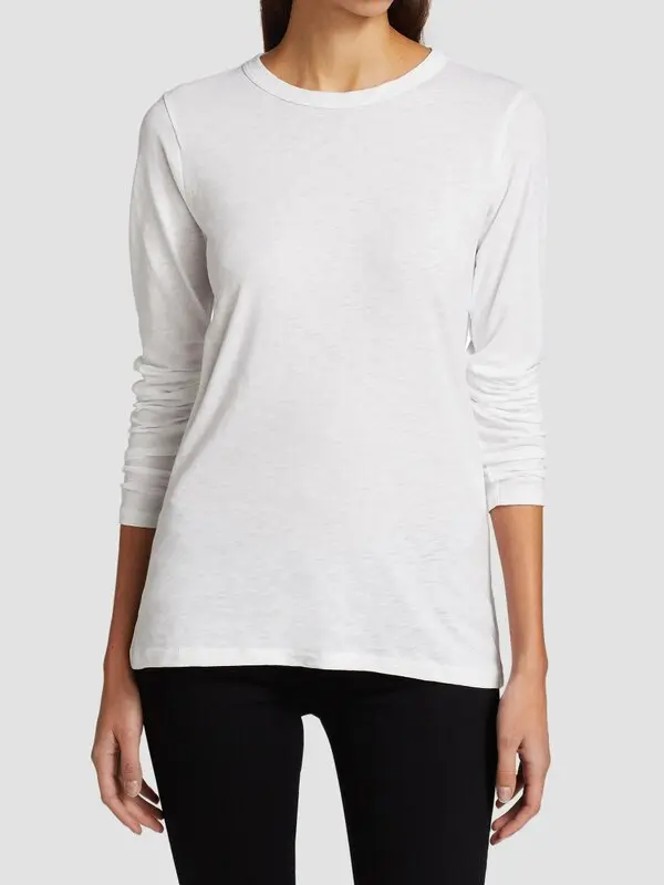 Rag & Bone Slubbed Long-sleeve Top - Bright White