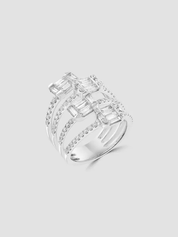 Saks Fifth Avenue Collection 14k & Multi-cut 1.70 Tcw Diamond Openwork Ring