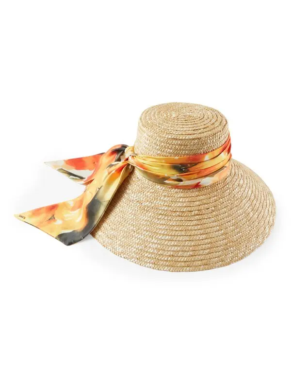 Eugenia Kim Mirabel Straw Sun Hat - Natural Orange