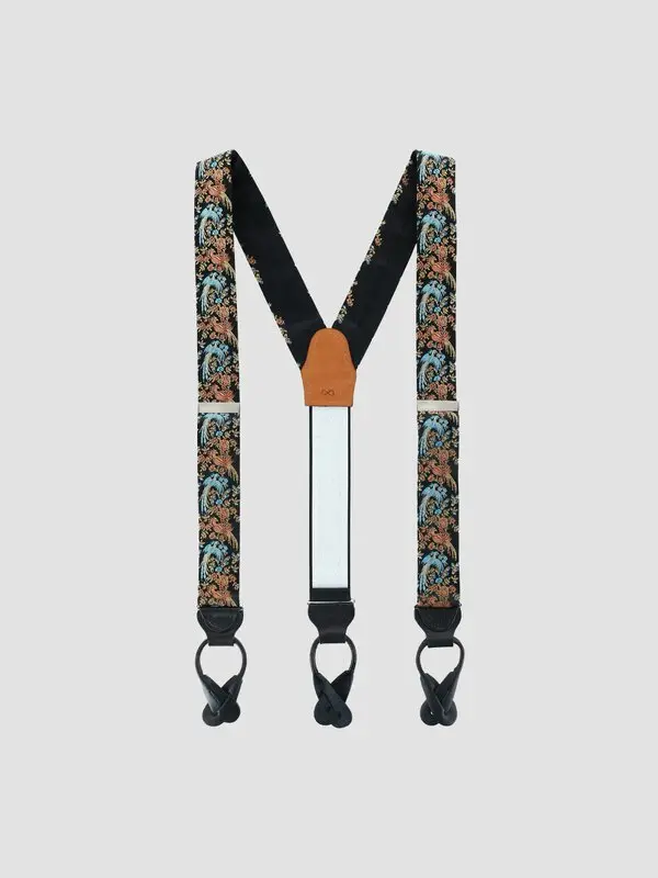 Trafalgar Birds Of Prosperity Suspenders - Black