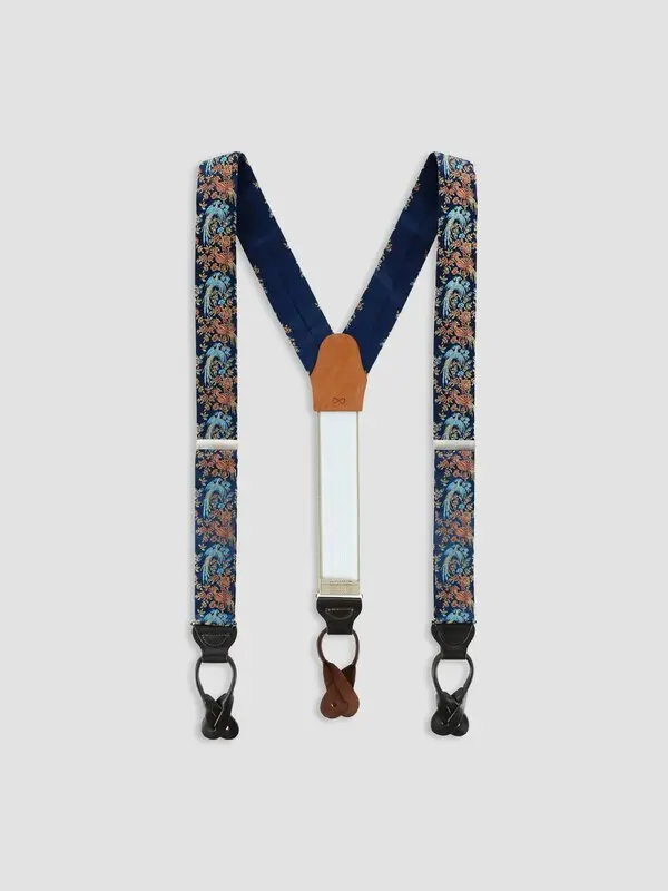 Trafalgar Birds Of Prosperity Suspenders - Navy