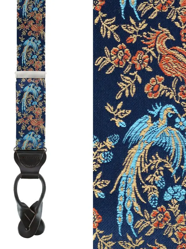 Trafalgar Birds Of Prosperity Suspenders - Navy