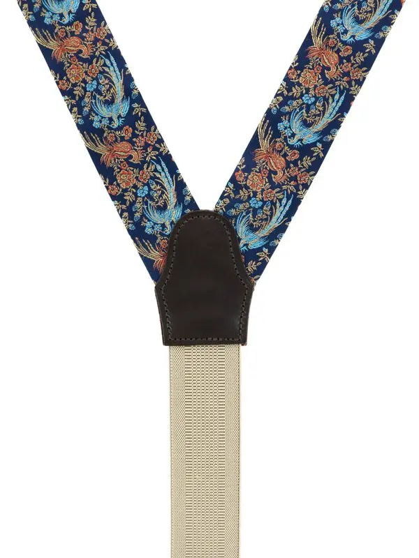Trafalgar Birds Of Prosperity Suspenders - Navy