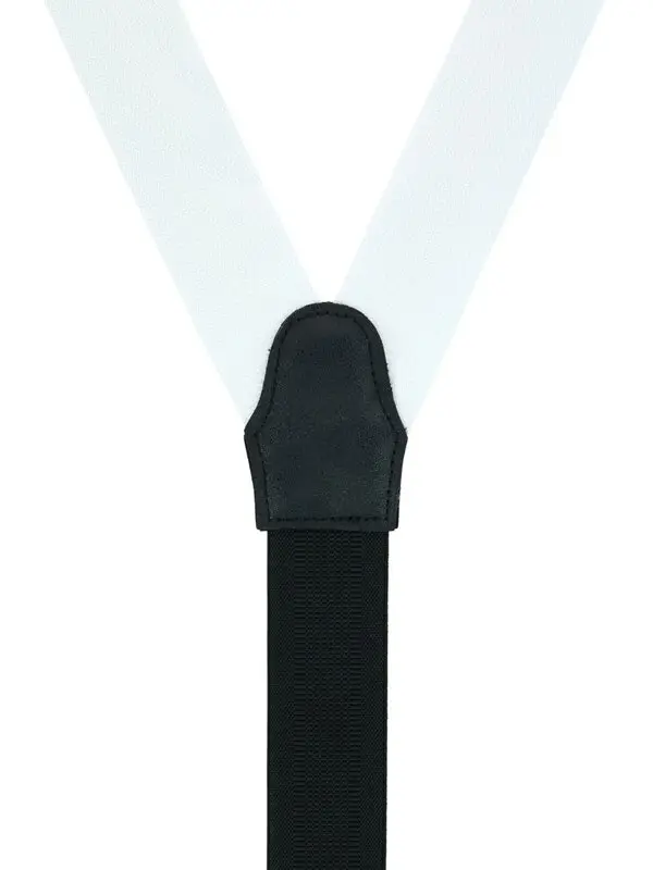 Trafalgar Monte Bello Silk Suspenders - White