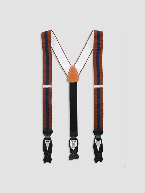 Trafalgar Oliver Striped Suspenders