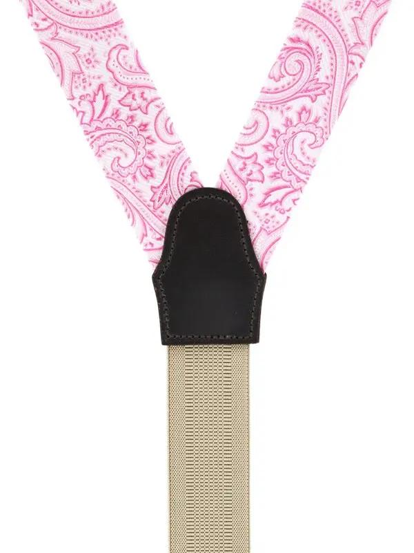 Trafalgar The Sobee Paisley Suspenders - Pink