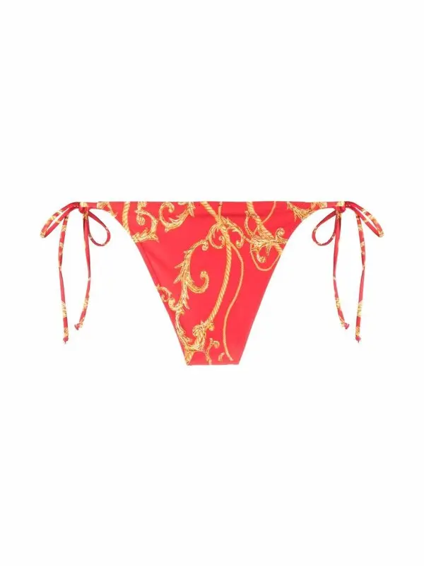 GANNI Baroque-print Bikini Bottoms