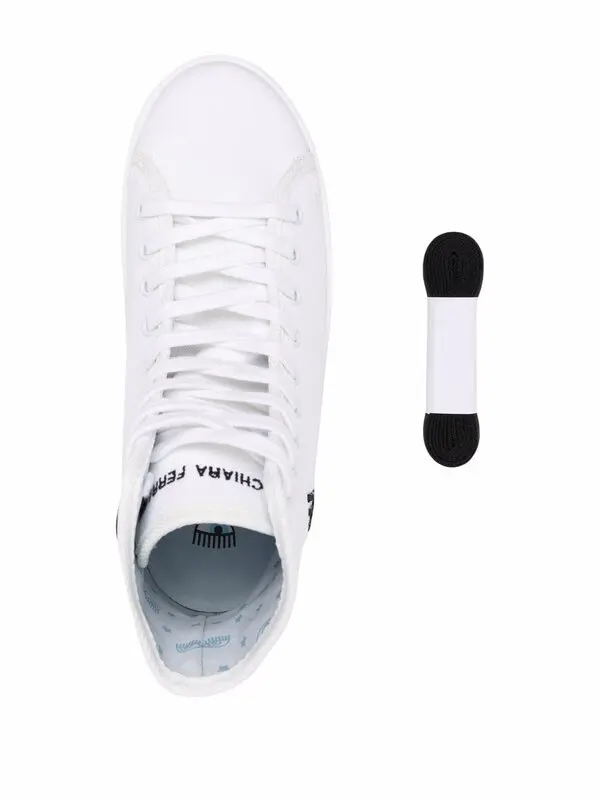 CHIARA FERRAGNI Patch-detail Lace-up Sneakers