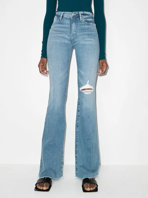 FRAME Le High Flared Jeans - Blue