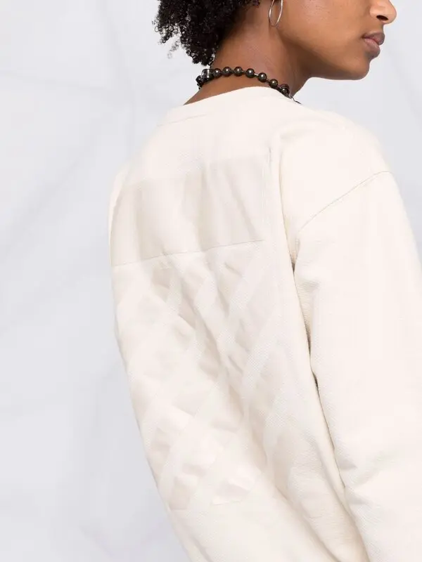 Off-White Diag-print Crew-neck Sweatshirt - Neutrals