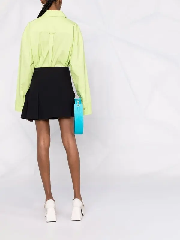 Versace La Greca Chain A-line Mini Skirt