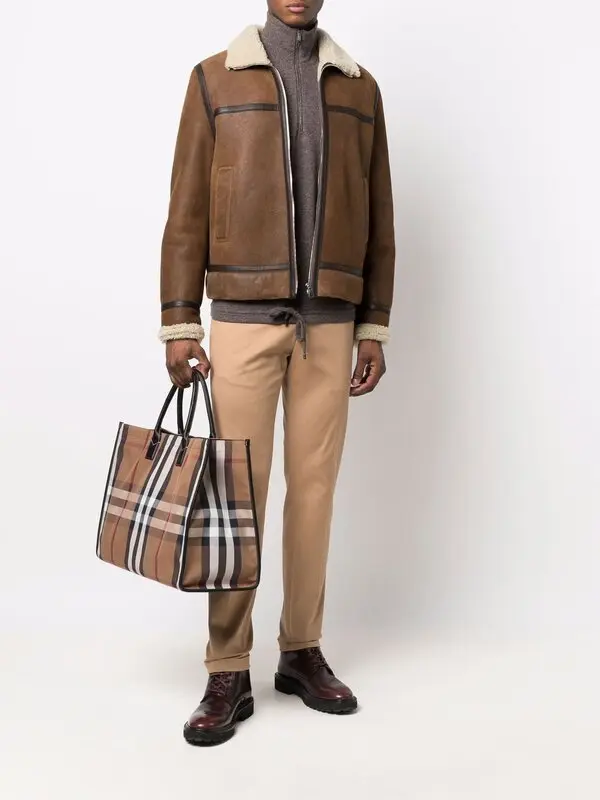 Malo Zip Placket Cashmere Pullover - Brown
