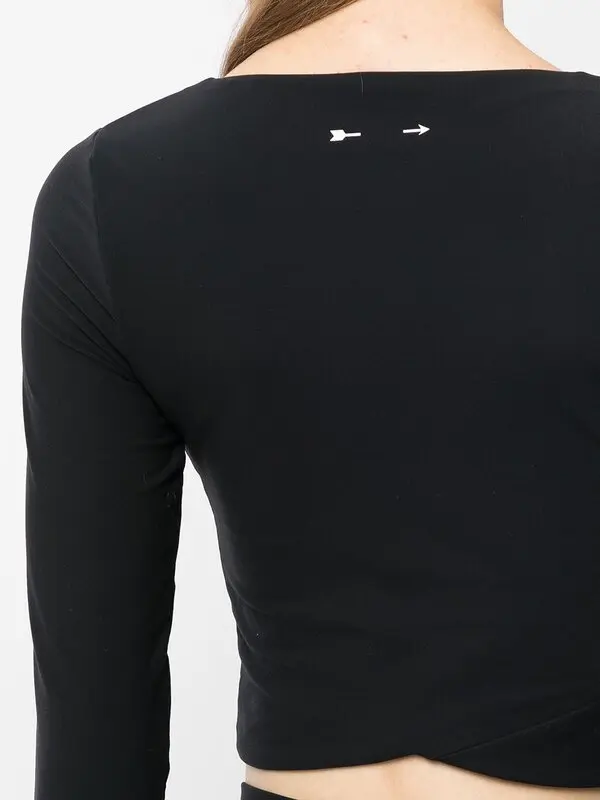 The Upside Long-sleeve V-neck Crop Top