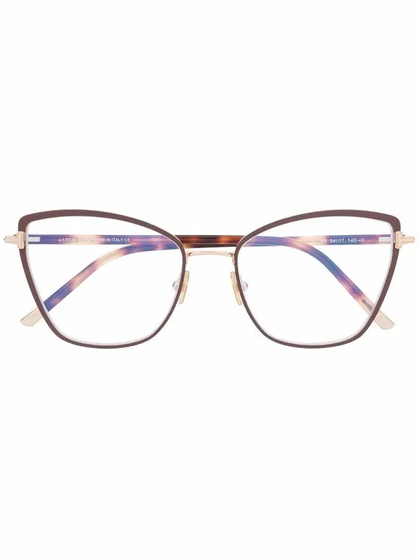 TOM FORD Tortoiseshell Cat-eye Glasses - Brown