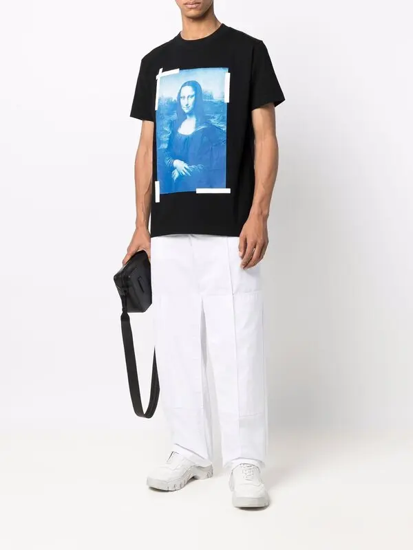 Off-White Monalisa Slim-cut T-shirt - Black