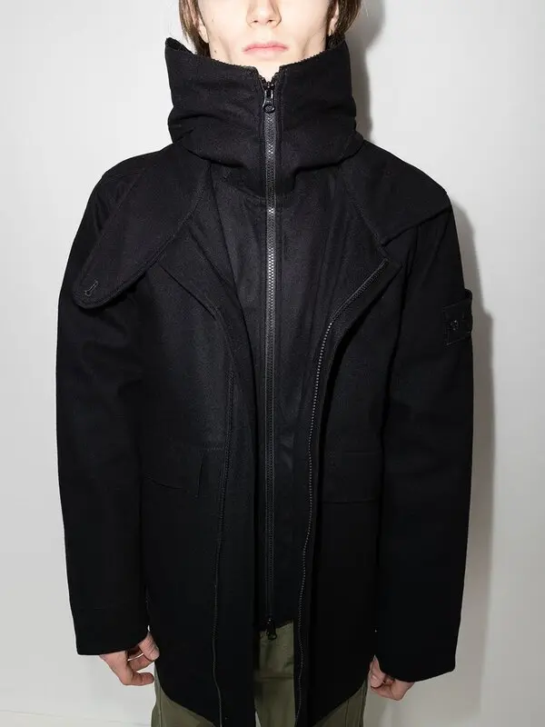 Stone Island Compass-patch Hooded Jacket