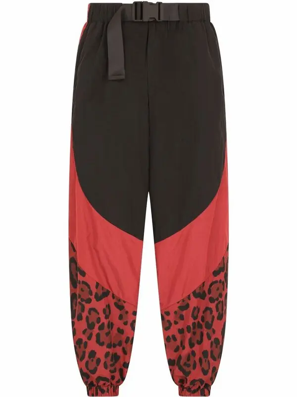 Dolce & Gabbana Panelled Leopard-print Trousers