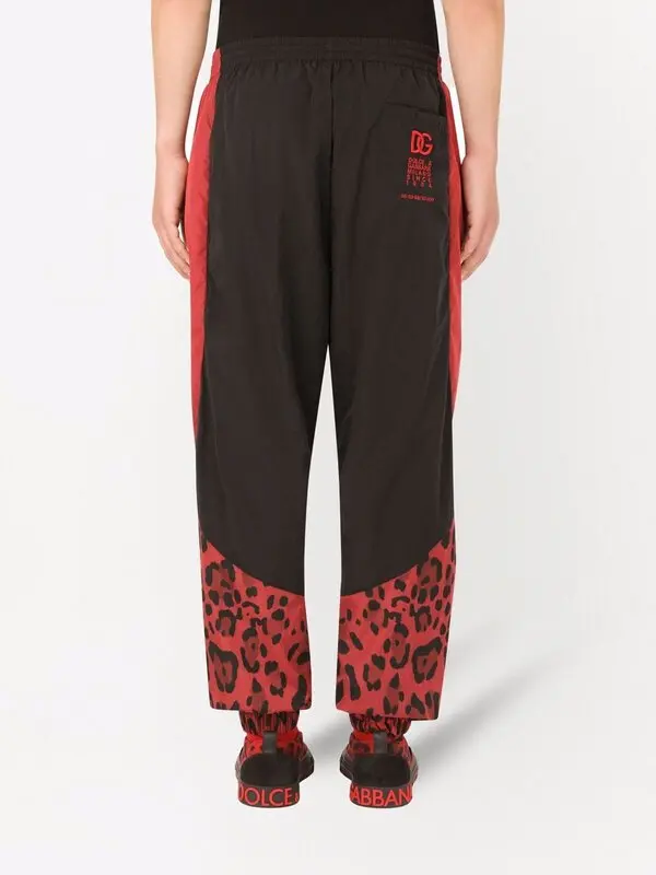 Dolce & Gabbana Panelled Leopard-print Trousers