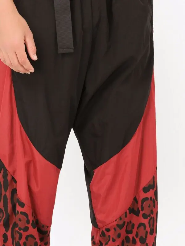 Dolce & Gabbana Panelled Leopard-print Trousers