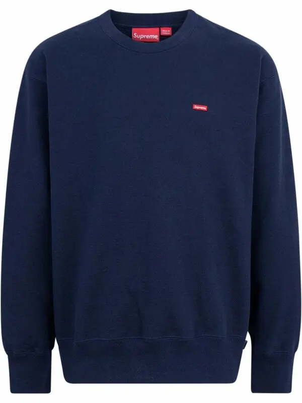 Supreme Small Box Logo Crewneck Sweatshirt - Blue