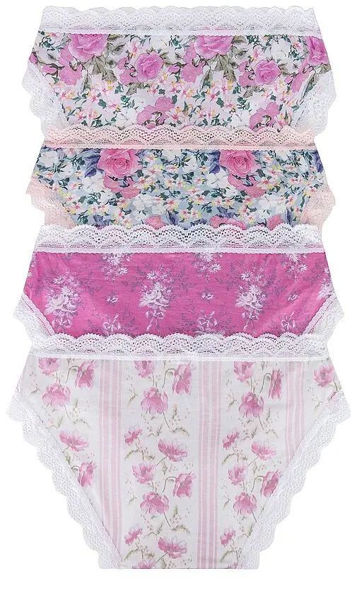 STRIPE & STARE X Loveshackfancy Sunset Harbour Knicker Box In Pink