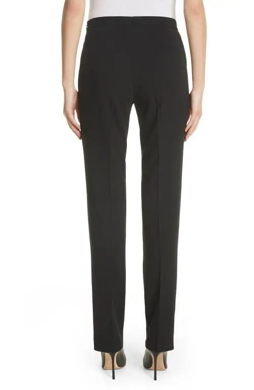 Akris Francoise Wool Straight Leg Pants