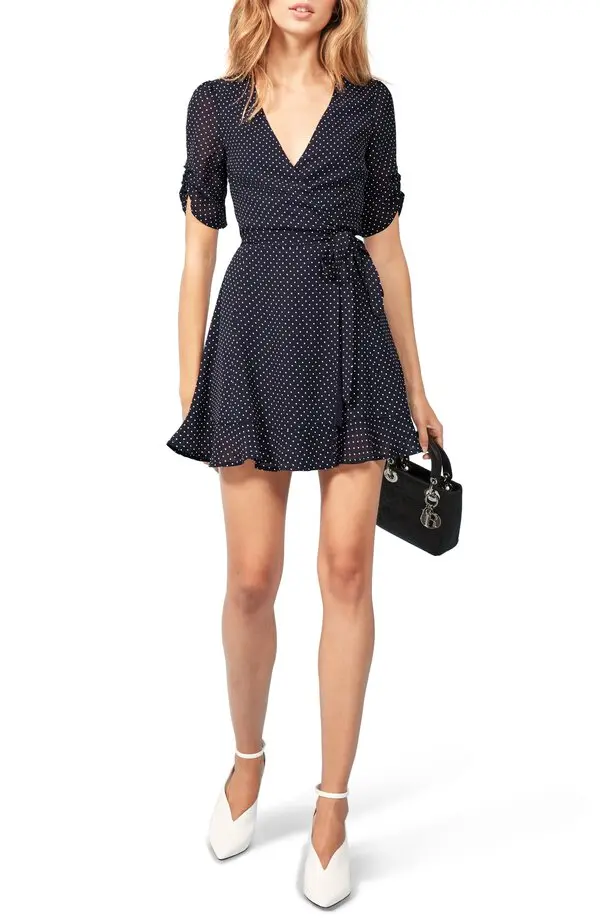 Reformation Monica Wrap Dress - Button | Editorialist