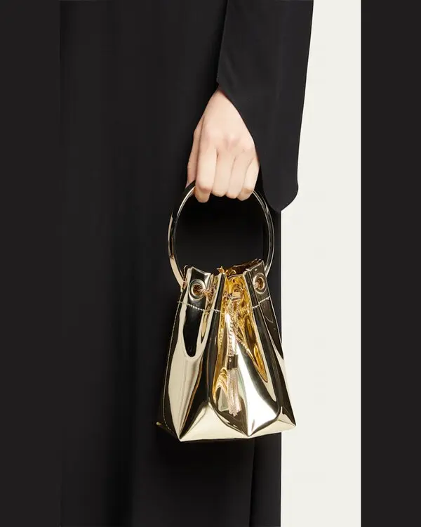 JIMMY CHOO Bon Bon Bucket Bag - Gold