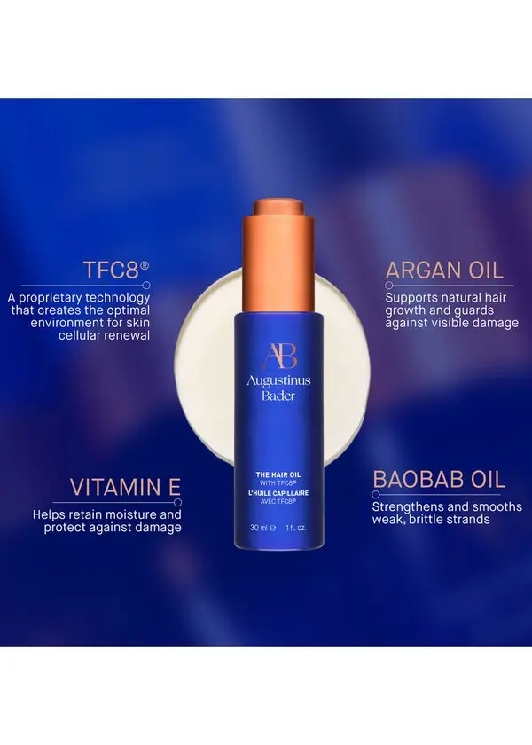 Augustinus Bader The Hair Oil Treatments, Lightweight, Fast-absorbing, Reduces Breakage