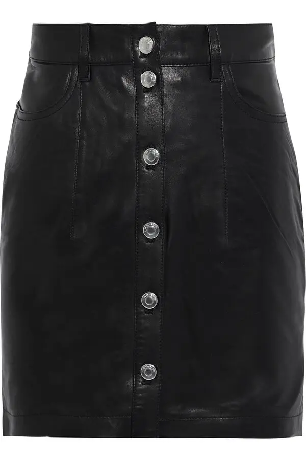 IRO PARIS Igonia Leather Mini Skirt - Black