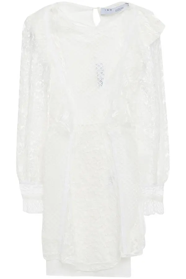 lace cover for wedding dress Arabesque Long Sleeve Lace Wedding Dress Sheath by Claire Pettibone main image 0