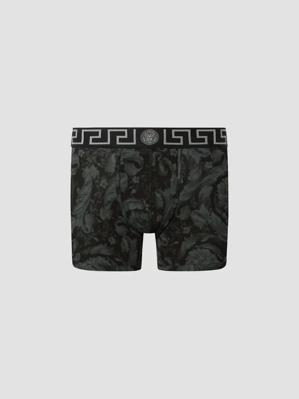 Versace Barocco-print Cotton-stretch Boxer Briefs