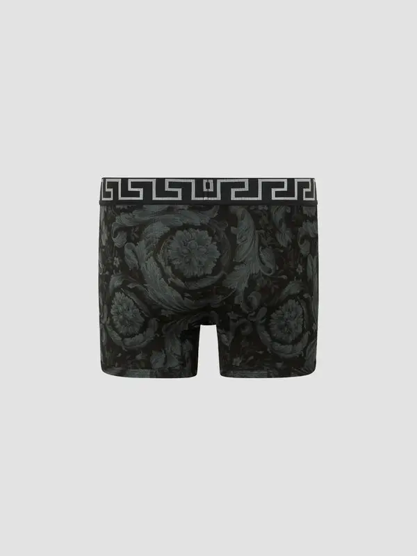 Versace Barocco-print Cotton-stretch Boxer Briefs