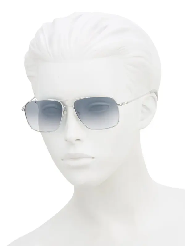Oliver Spencer Clifton 58mm Aviator Sunglasses