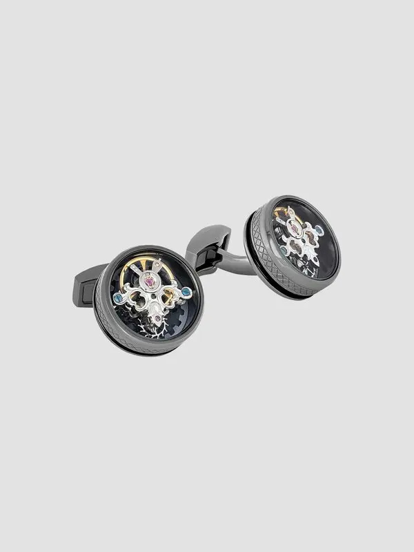 Tateossian Round Tourbillon Cufflinks