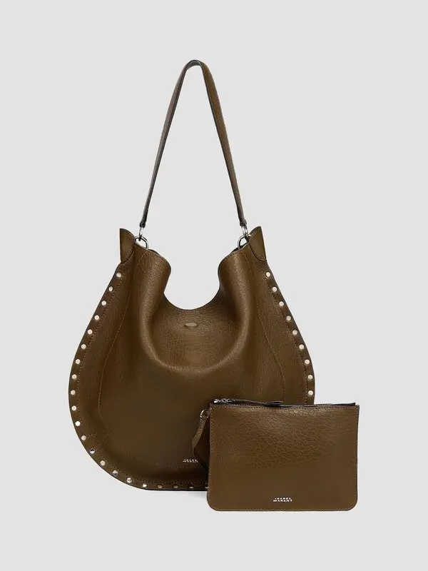 Isabel Marant Étoile Oskan Studded Leather Hobo Bag