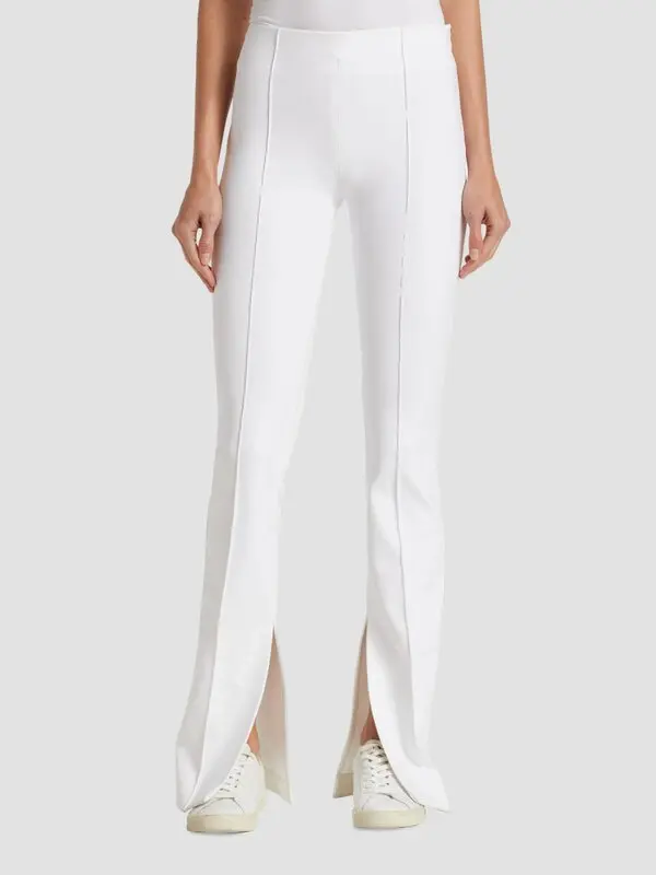 Adam Lippes Eva Bonded Neoprene Flared Pants